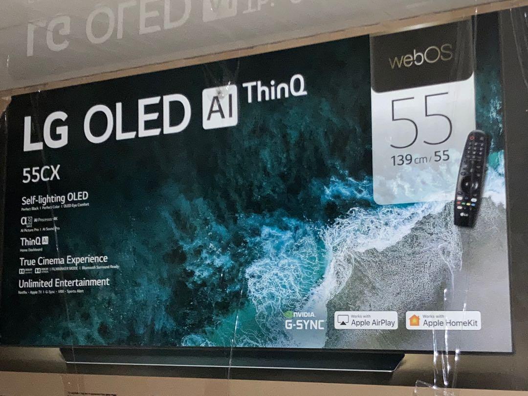 LG 55” CX OLED TV packaging, TV & Home Appliances, TV & Entertainment ...