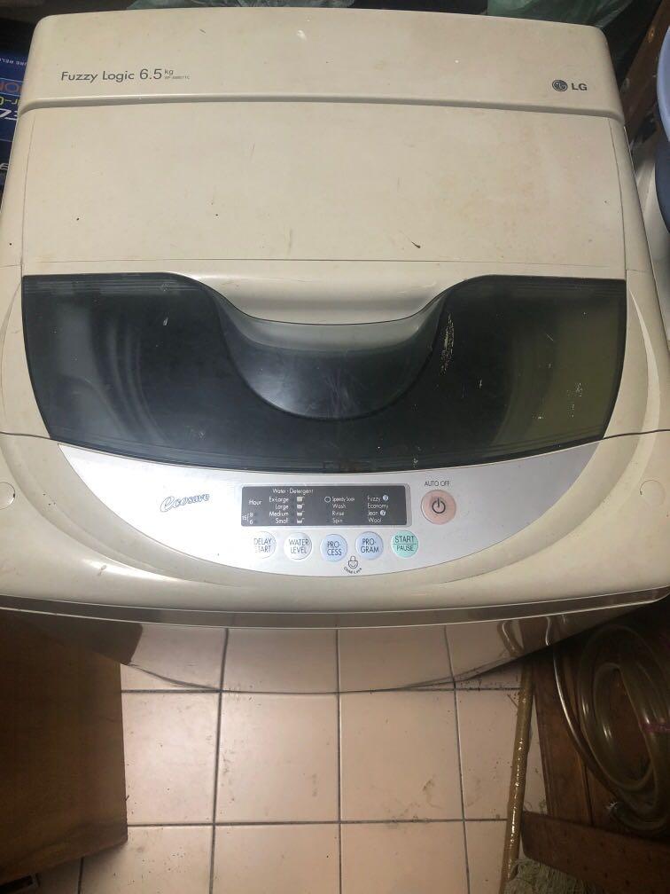 LG Washing machine Fuzzy Logic 6.5kgs, TV & Home Appliances, Washing ...