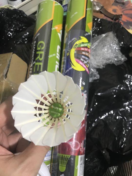Ling Mei Green shuttlecock, Sports Equipment, Sports & Games, Racket ...
