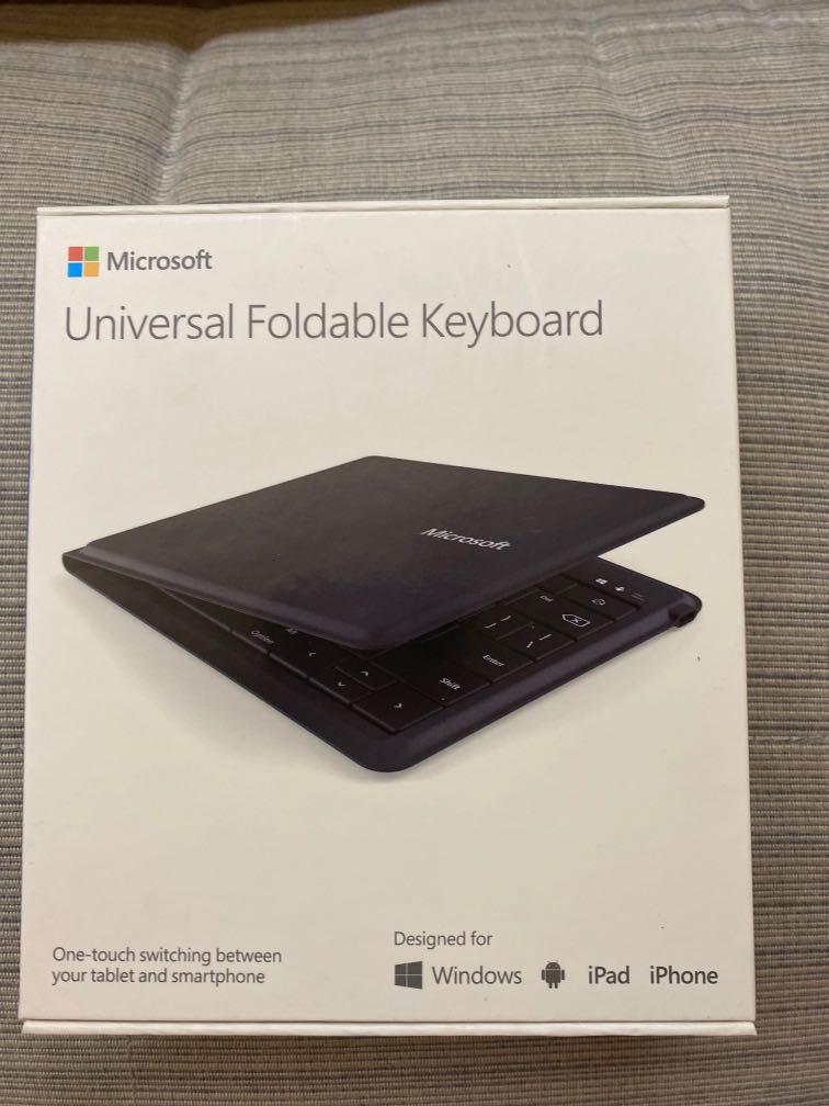 Microsoft Universal foldable keyboard, Computers & Tech, Parts & Accessories, Computer Keyboard ...