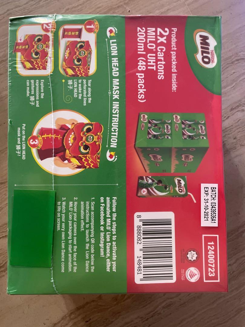 Milo chocolate malt packet drink 2 cartons, Food & Drinks, Beverages on ...