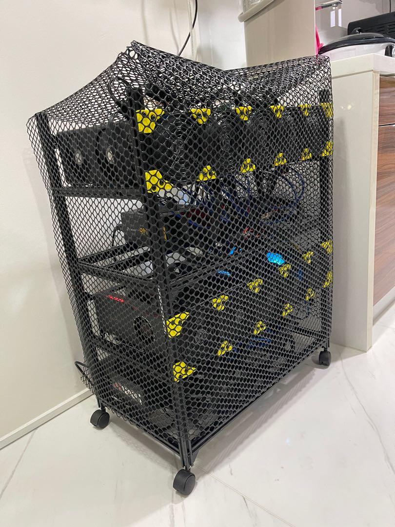 Starter Kit GPU Mining Rig Skeleton Frame, Computers & Tech, Parts ...