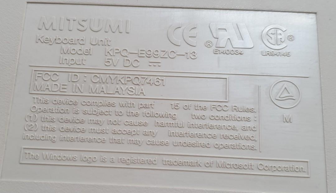 Mitsumi Ps2 Keyboard Computers And Tech Parts And Accessories Computer Keyboard On Carousell