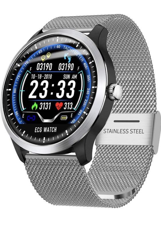 N58 ECG PPG ( 2 straps ) Smart Watch With Electrocardiograph Ecg ...