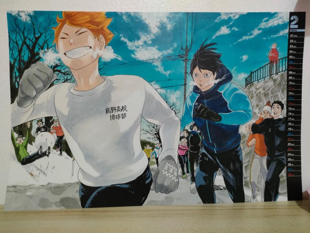 Official Haikyuu 2021 Calendar poster SET, Hobbies & Toys, Memorabilia ...