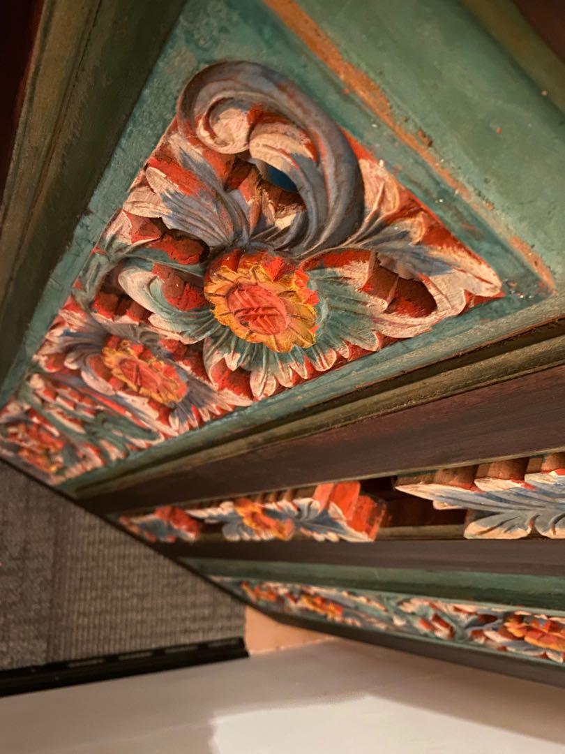 Peranakan wooden wall display Teak, Furniture & Home Living, Home Decor ...