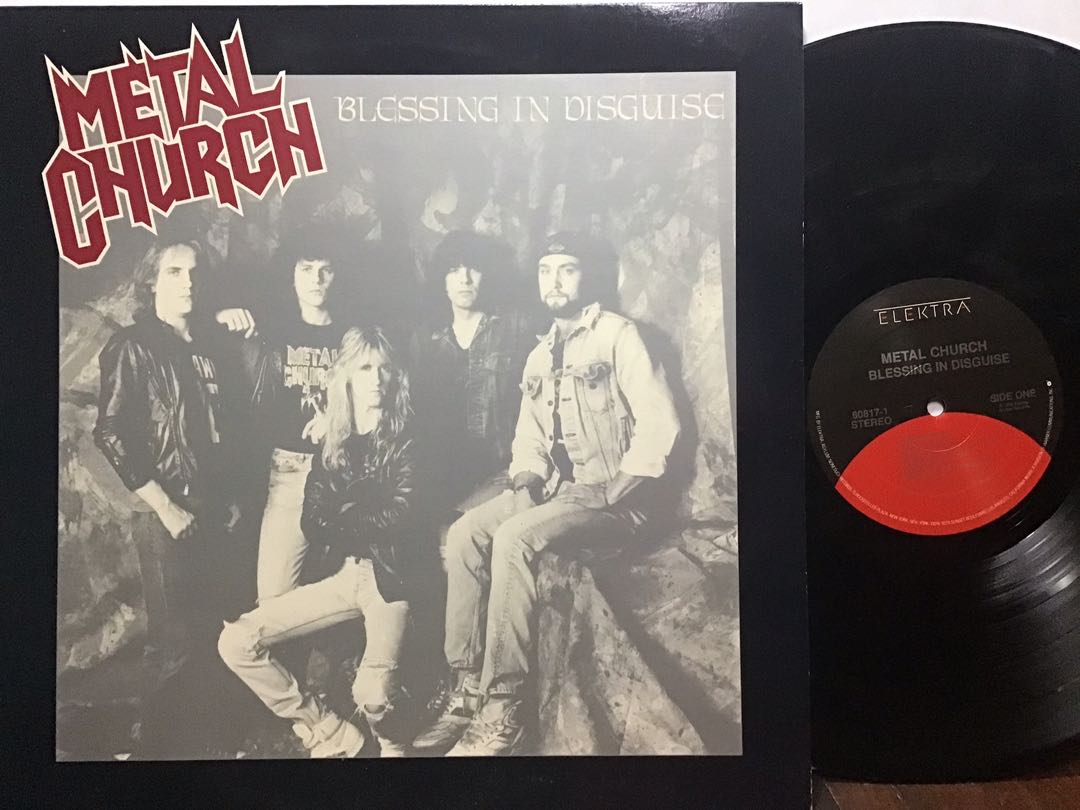 LP Metal Church - Blessing in Disguise OOP 1989 ELEKTRA USA VINTAGE ...