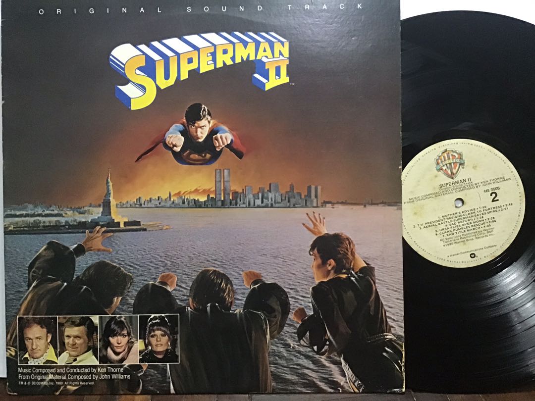 LP Superman II OST OOP 1980 USA VINTAGE VINYL LASER ETCHED RECORD ...