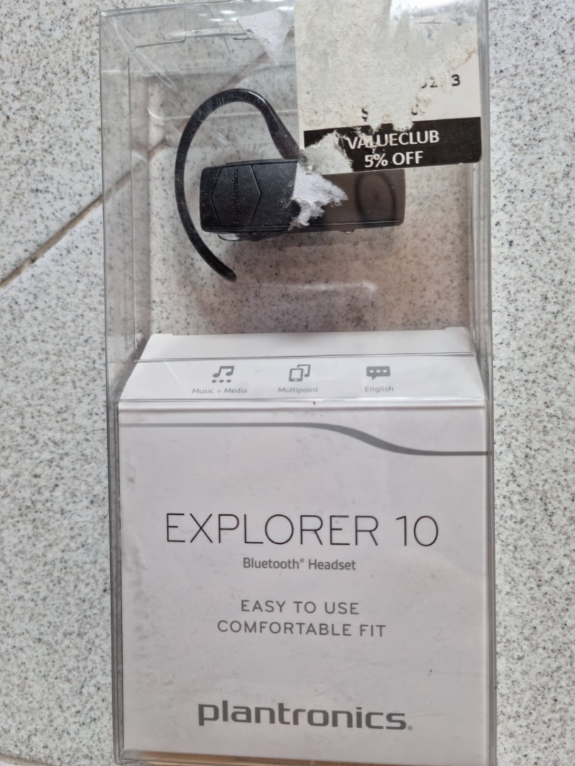 Plantronics Explorer 10 Bluetooth Headset, Audio, Headphones & Headsets ...