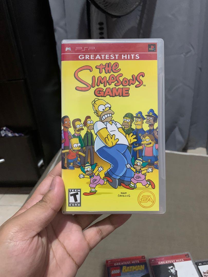 PSP The Simpsons Game, Video Gaming, Video Games, PlayStation on Carousell