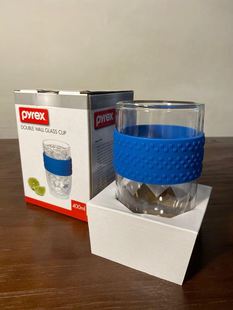 Pyrex Double Wall Glass Cup, Furniture & Home Living, Kitchenware ...