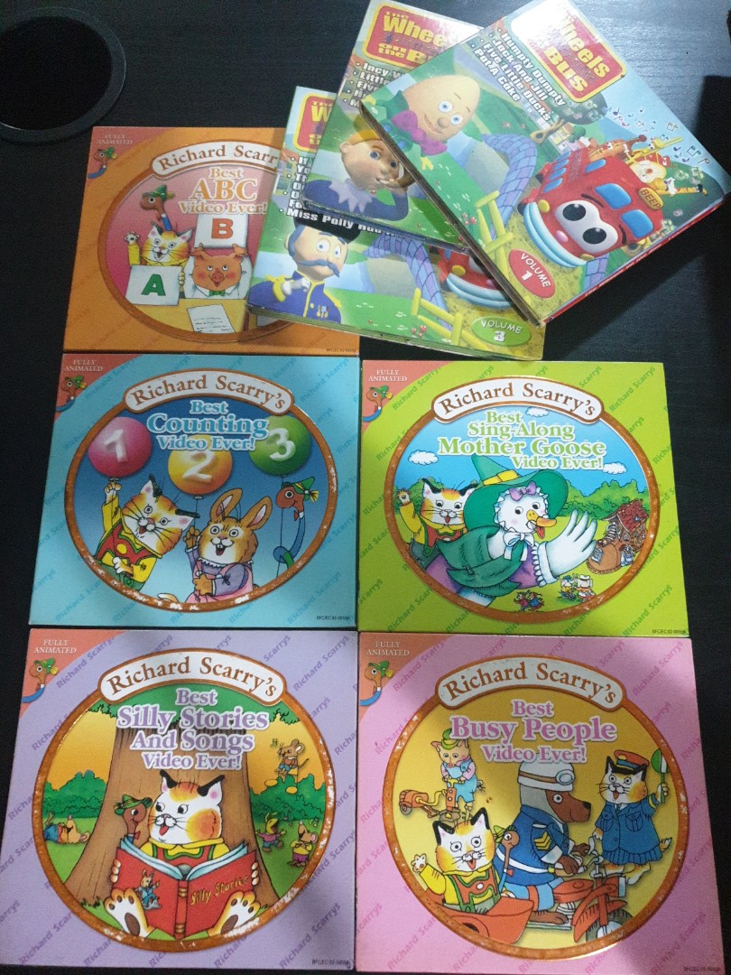 Richard Scarry Best VCD and free Wheels on the Bus, Hobbies & Toys ...