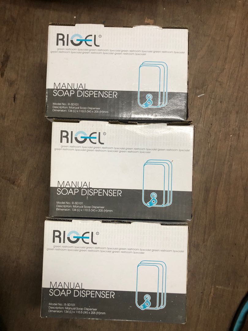 Rigel soap dispenser, Furniture & Home Living, Bathroom & Kitchen ...