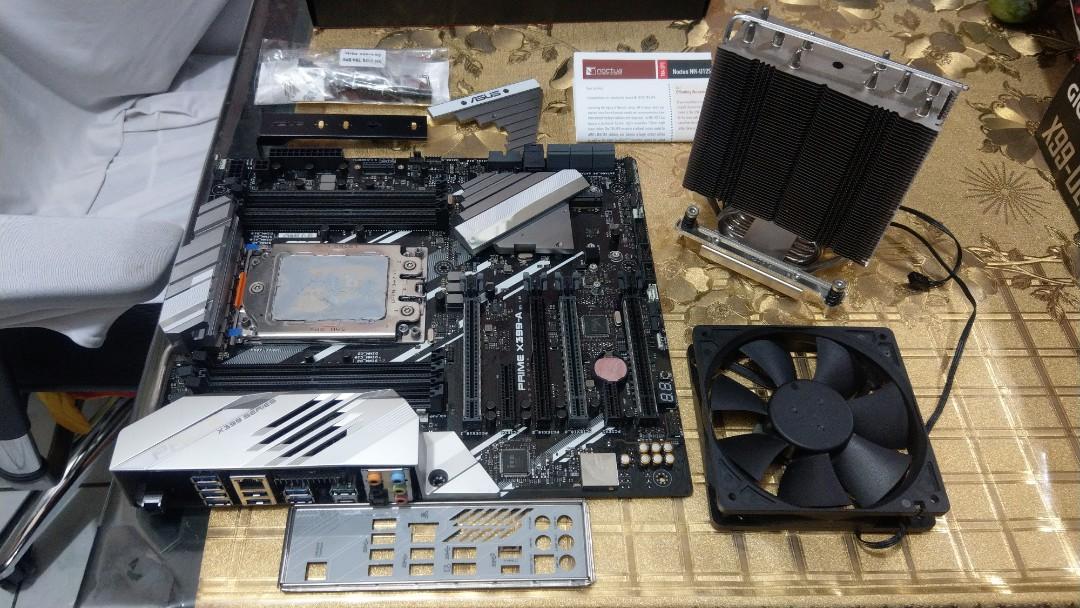 Ryzen Threadripper 1920x Asus Motherboard Noctua Heatsink Cooler ddr4 ...