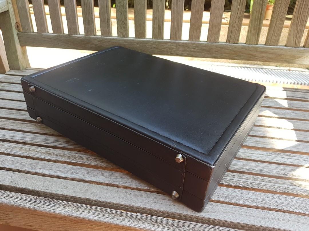 Samsonite briefcase black clamshell hard sided with safety locks, Men's ...