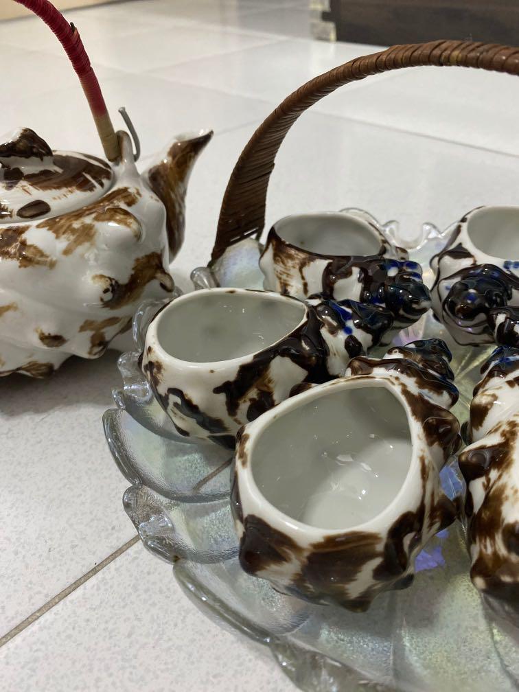Seashell Tea Set, Furniture & Home Living, Kitchenware & Tableware ...
