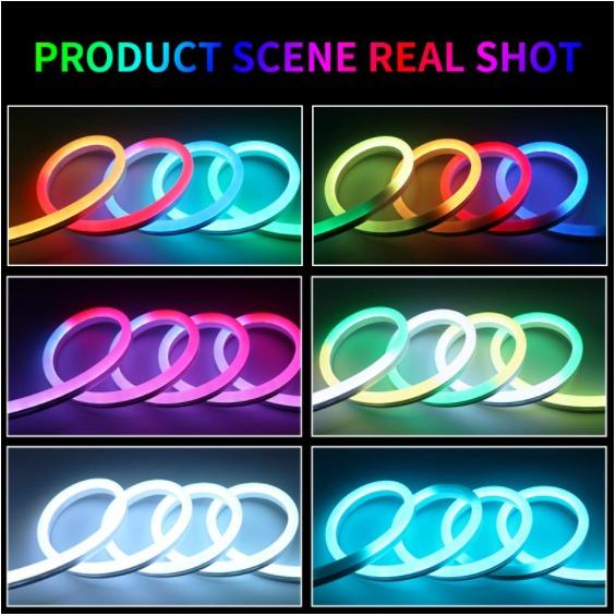 Smart Magic Rainbow RGB LED Neon Flex 2M/3M Full Set - Mobile App ...