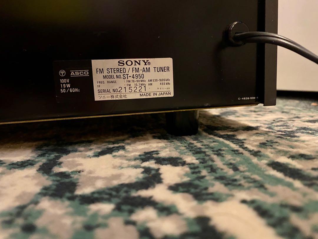 Sony ST-4950 FM-AM Tuner, Audio, Other Audio Equipment on Carousell