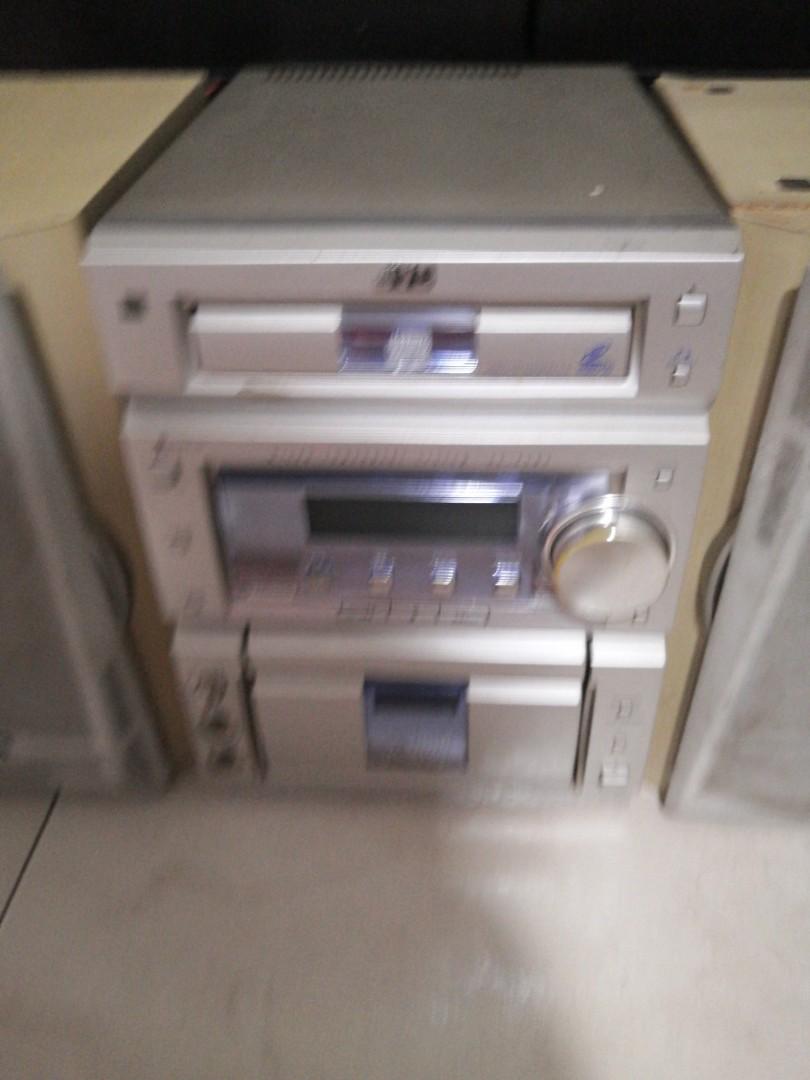 Spoilt - JVC mini compo system with speakers, TV & Home Appliances ...