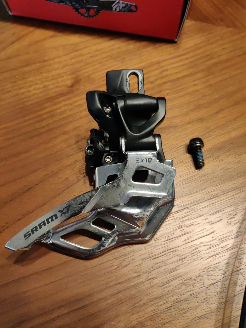 SRAM x7 2x10 front deraileur, Sports Equipment, Bicycles & Parts, Parts ...