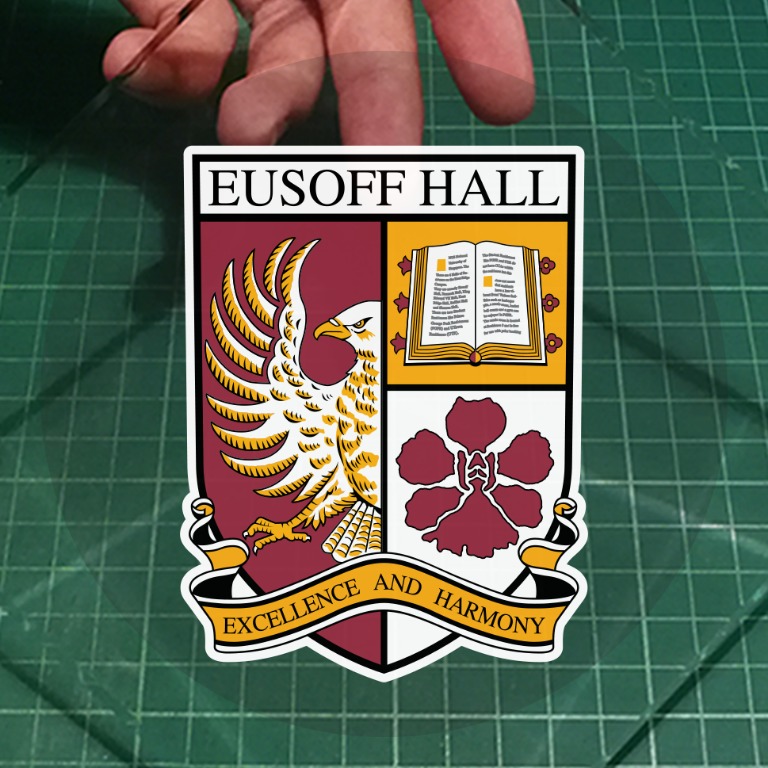 Static Cling Car Decals - NUS Halls ( Eusoff Hall / Raffles Hall ...