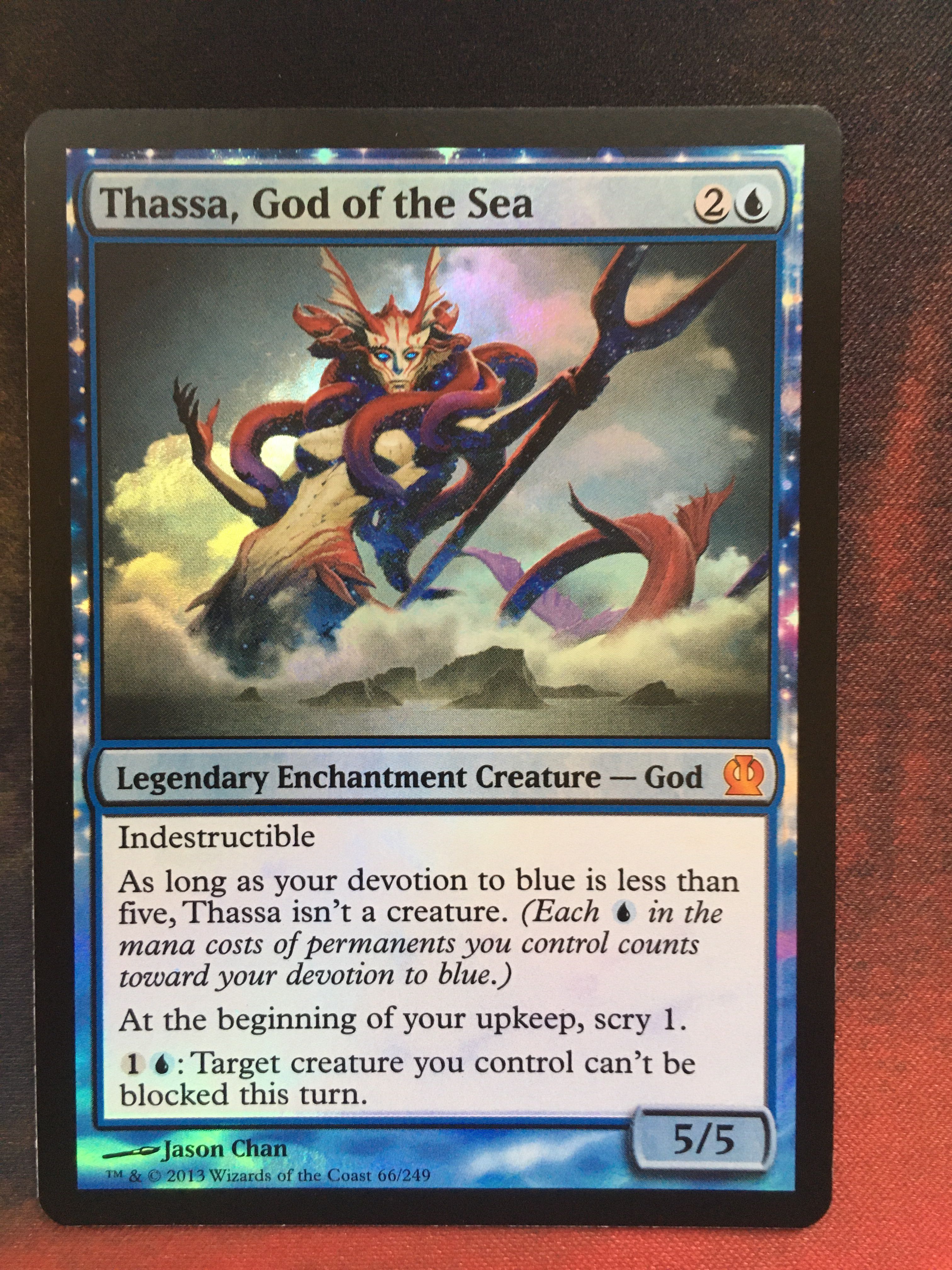 Thassa, God of the Sea foil, Hobbies & Toys, Toys & Games on Carousell