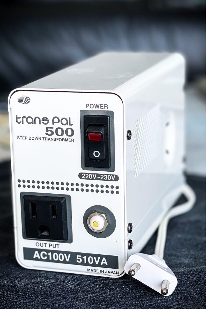 Trans Pal 500 Japan step down transformer, TV & Home Appliances ...