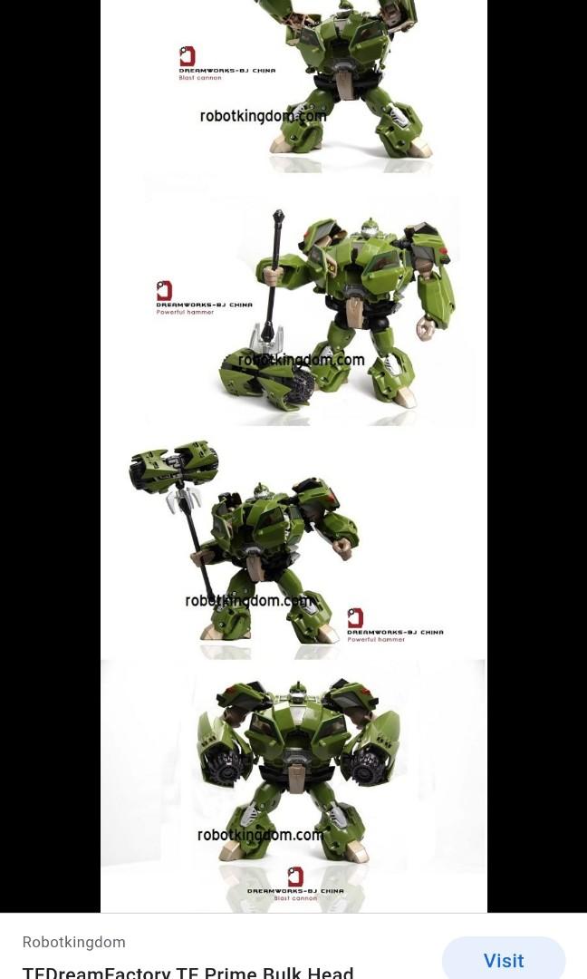 Transformers Prime Bulkhead with Dream Factory Energon hammer, Hobbies ...
