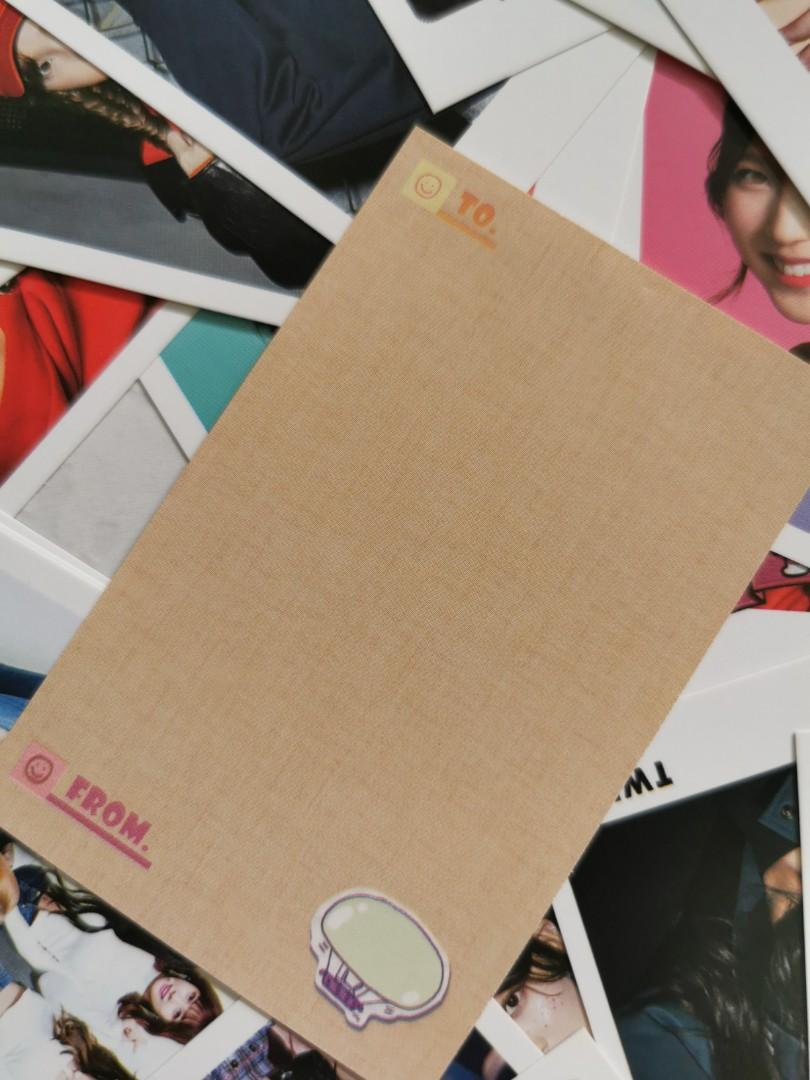 Twice message cards (Nayeon, Jeongyeon, Momo, Sana, Jihyo, Mina, Dahyun ...