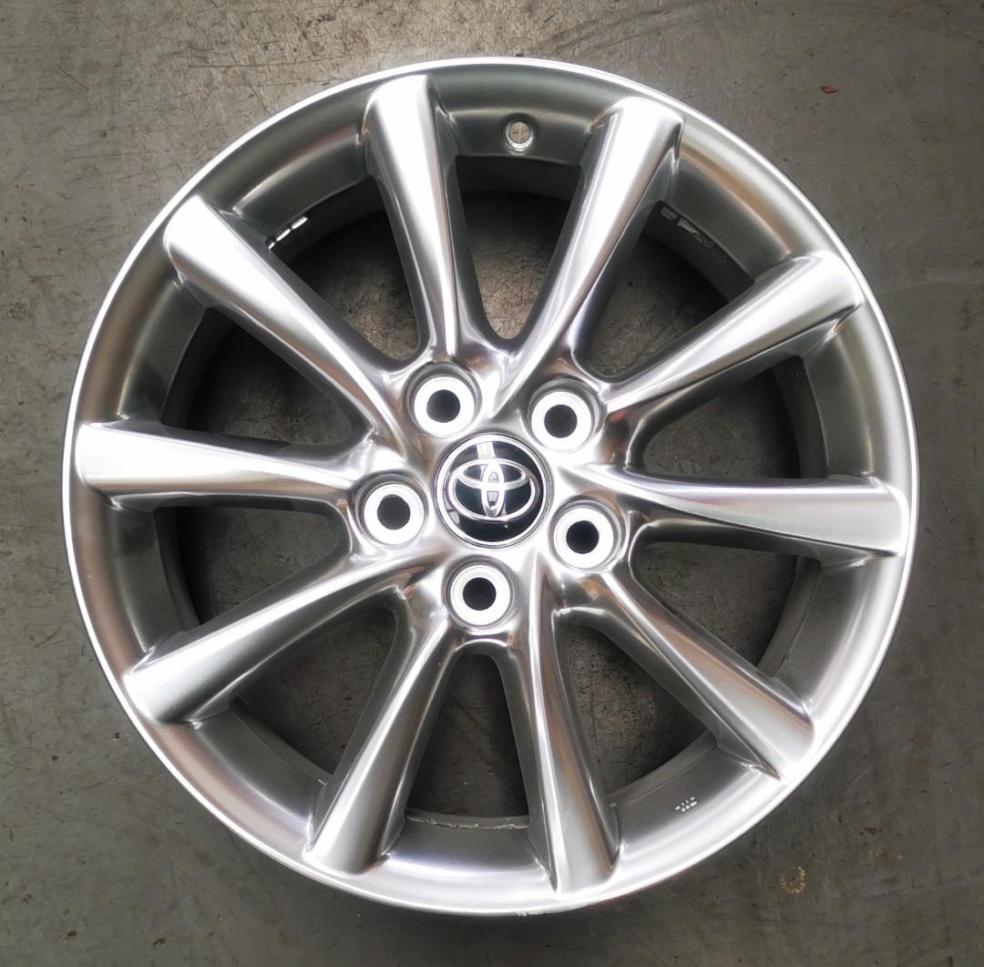 Used 17" Original Toyota Rims, Car Accessories, Tyres & Rims on Carousell
