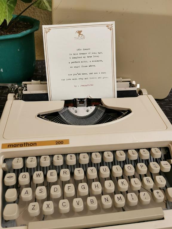 Vintage Korean Typewriter MARATHON 200, Computers & Tech, Office ...