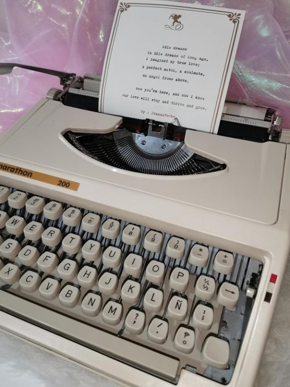 Vintage Korean Typewriter MARATHON 200, Computers & Tech, Office ...