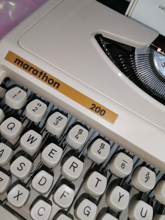 Vintage Korean Typewriter MARATHON 200, Computers & Tech, Office ...
