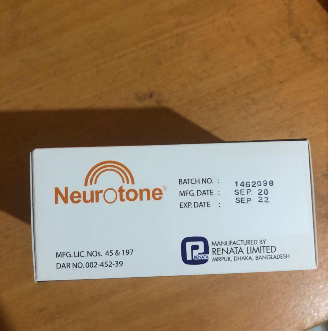 Vitamin B1 B6 & B12 | 100 Caps | Neurotone , Health & Nutrition, Health ...