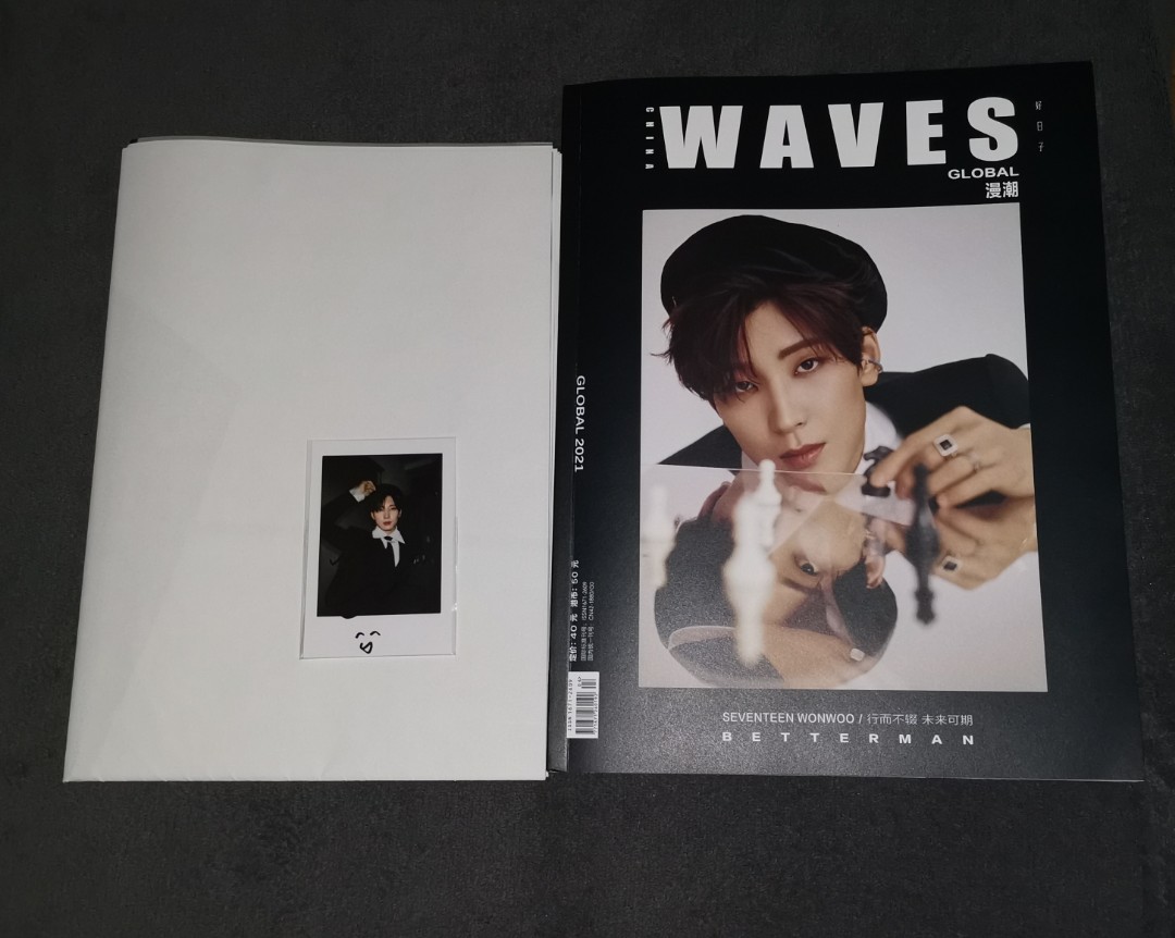 WONWOO WAVES MAGAZINE (COMPLETE INCLUSIONS), Hobbies & Toys ...