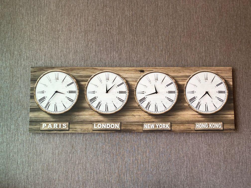 World Clock Wall