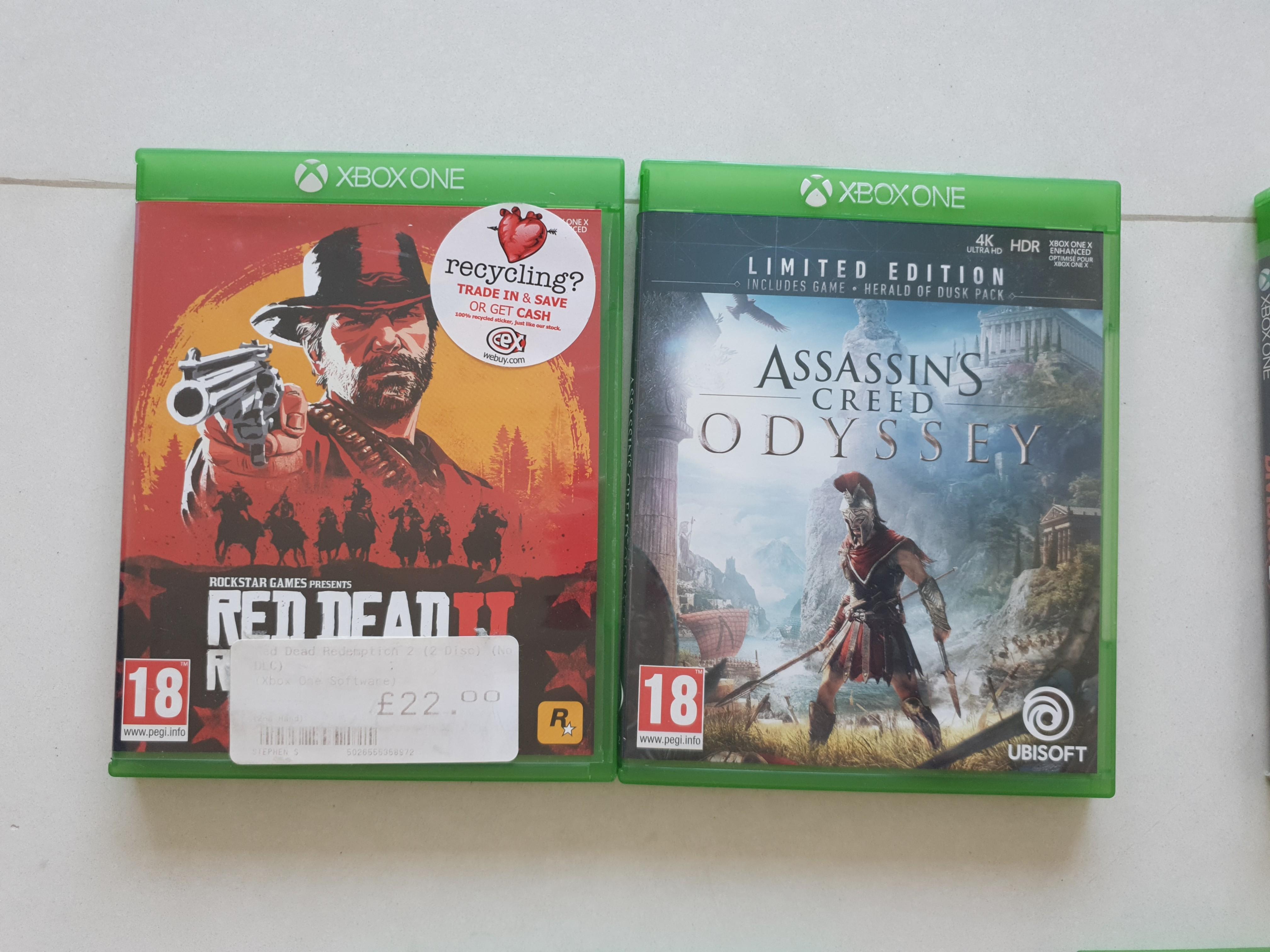 Xbox one Games. Red Dead 2, Assassin's Creed, The division, Fallout 76 ...