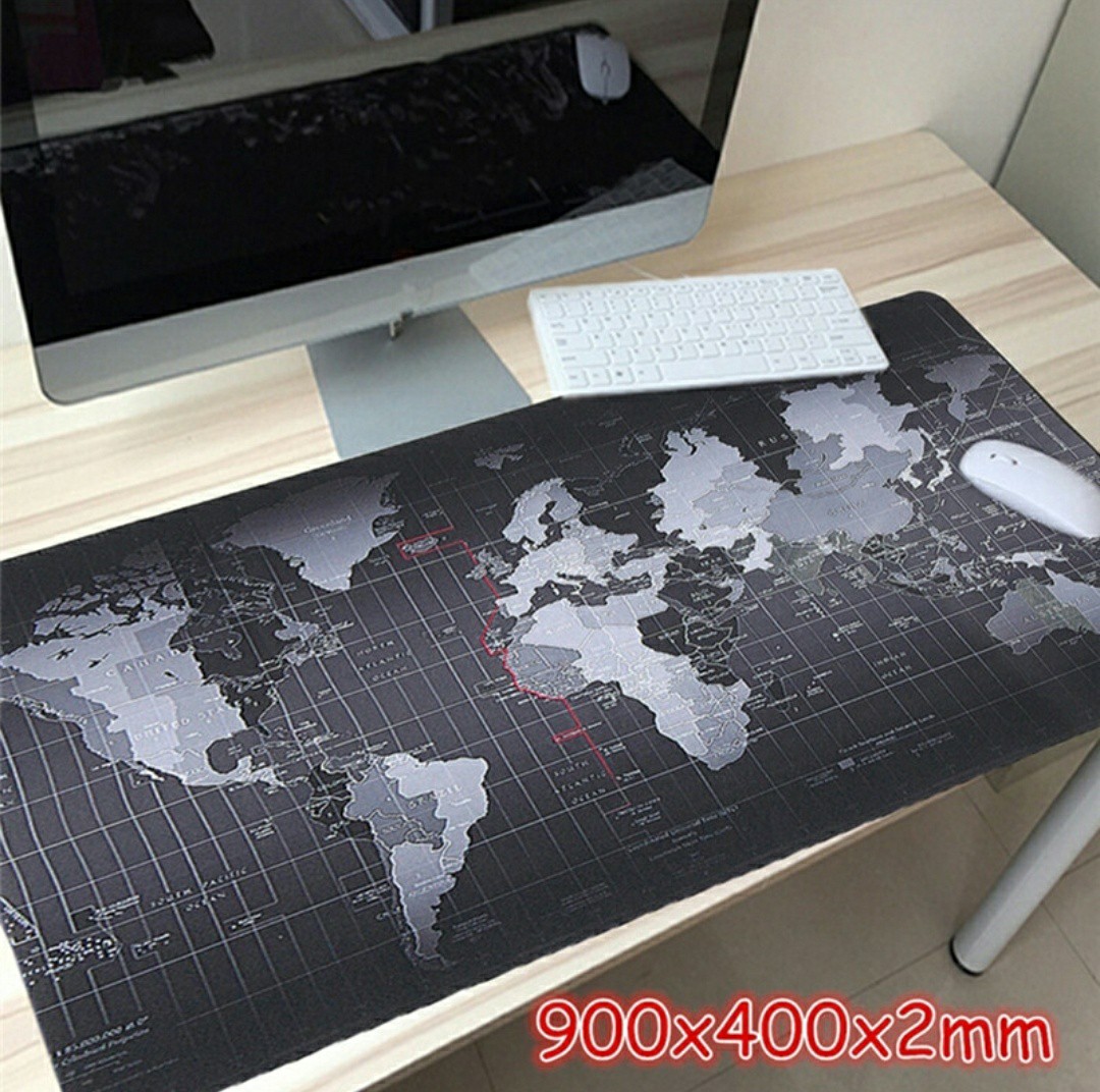 900x400 World Map XL Gaming Mousepad, Computers & Tech, Parts ...