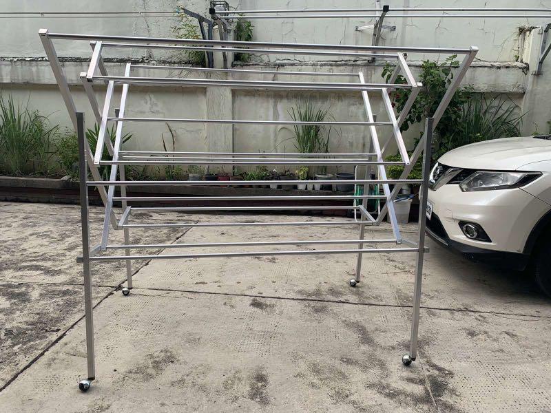 Aluminum Folding Sampayan Clothes Drying Rack, Furniture & Home Living ...