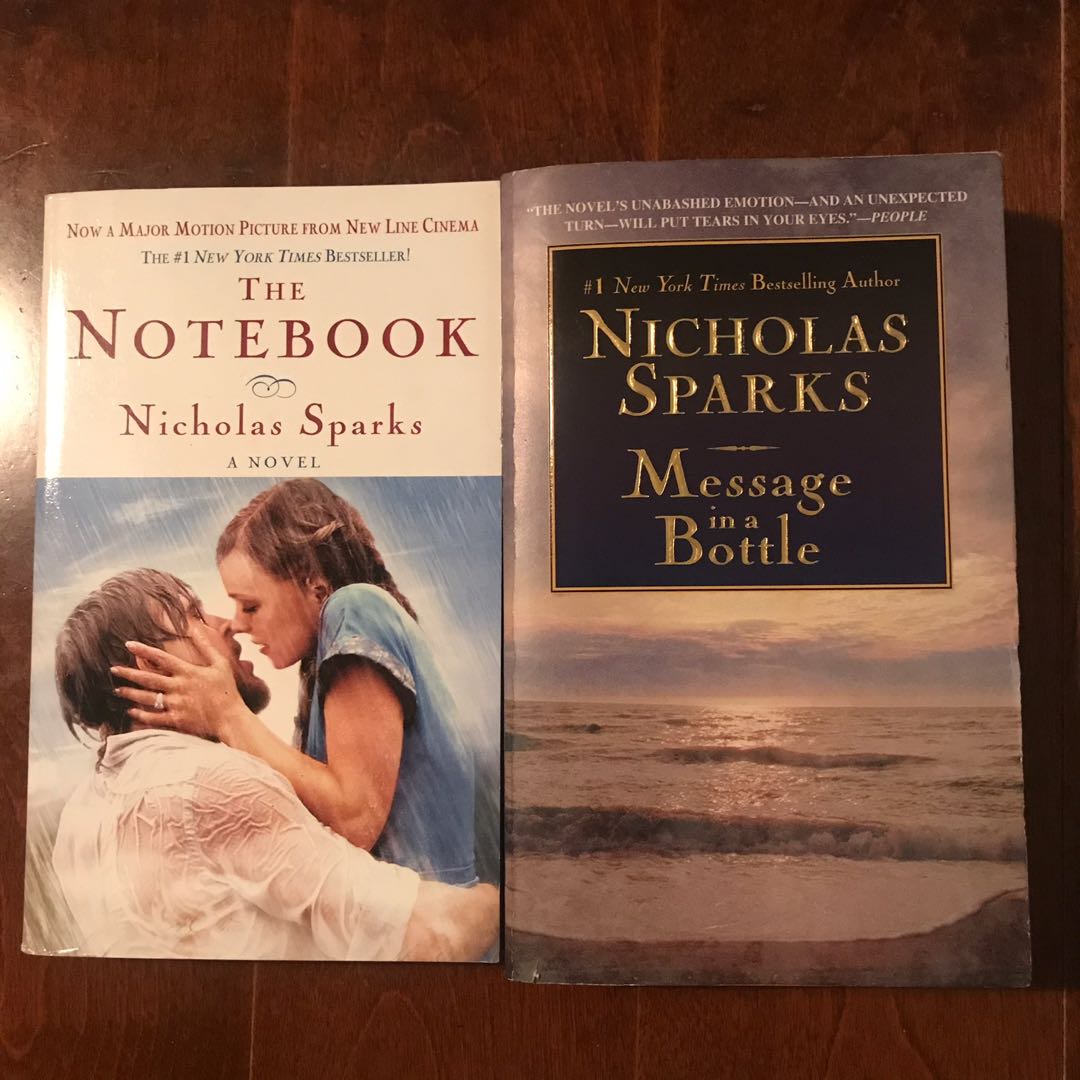 Book Bundle: Nicholas Sparks (The Notebook, Message in a Bottle ...
