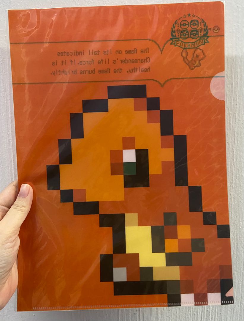 Authentic Japan Pokemon Center A4 Charmander L-shaped file / folder ...