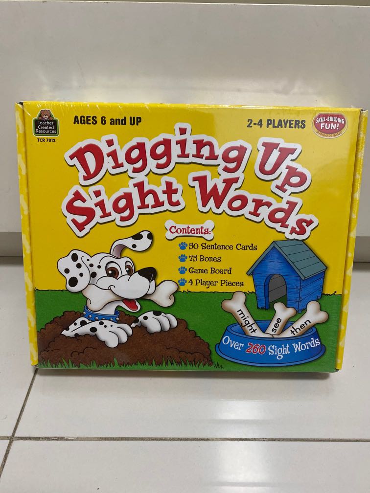 Digging up Sight Words game, Hobbies & Toys, Toys & Games on Carousell