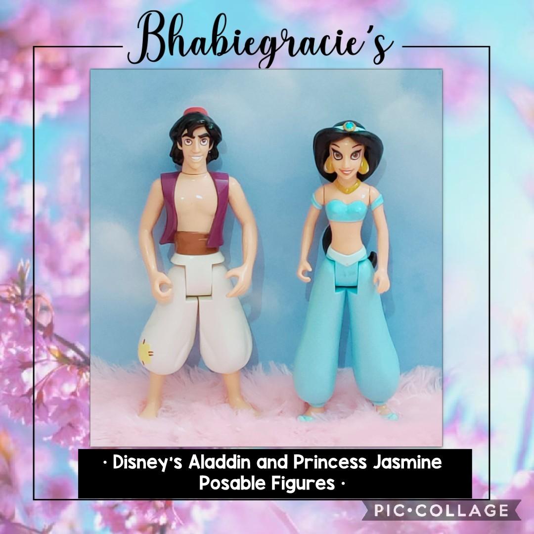 Disney's Aladdin and Princess Jasmine Collectible Figure, 7 Inches Tall ...