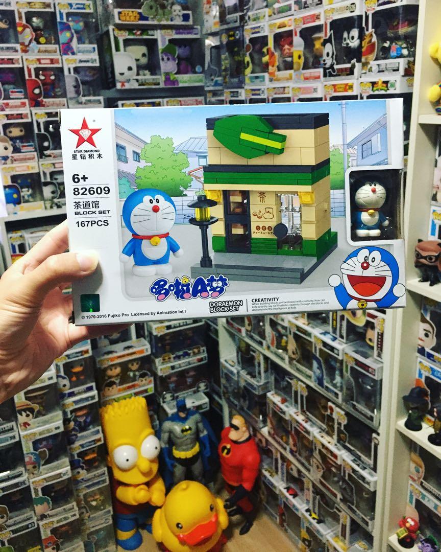 Doraemon LEGO Tea House, Hobbies & Toys, Toys & Games on Carousell