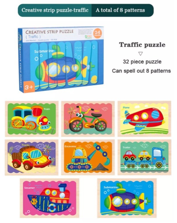 Educational Creative Strip Puzzle, Hobbies & Toys, Toys & Games on ...