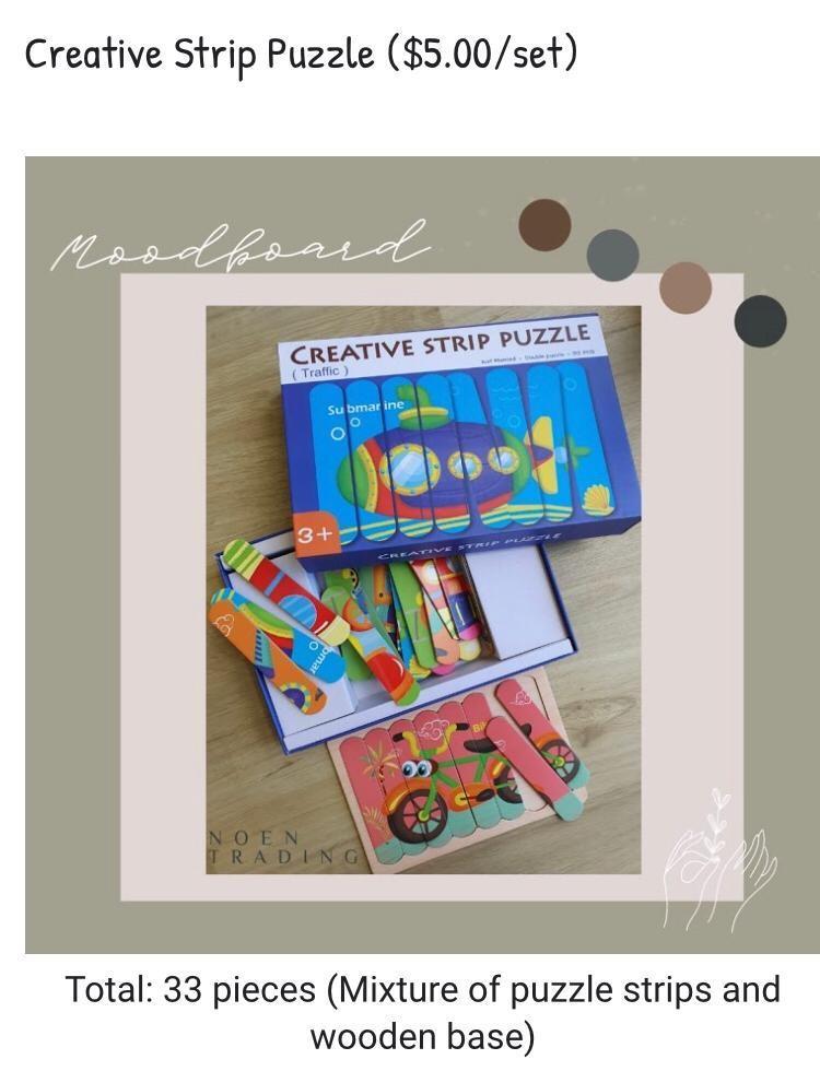 Educational Creative Strip Puzzle, Hobbies & Toys, Toys & Games on ...