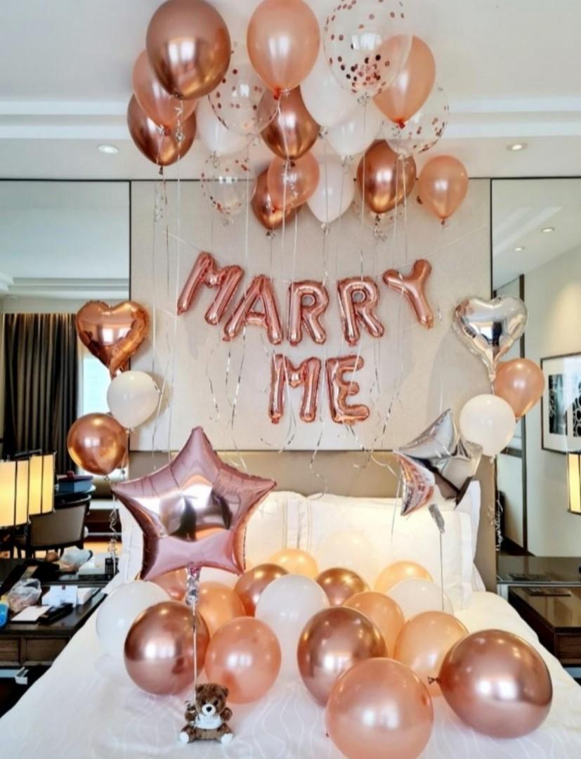 Helium balloons, hotel decorations, birthday balloons, hotel set up ...