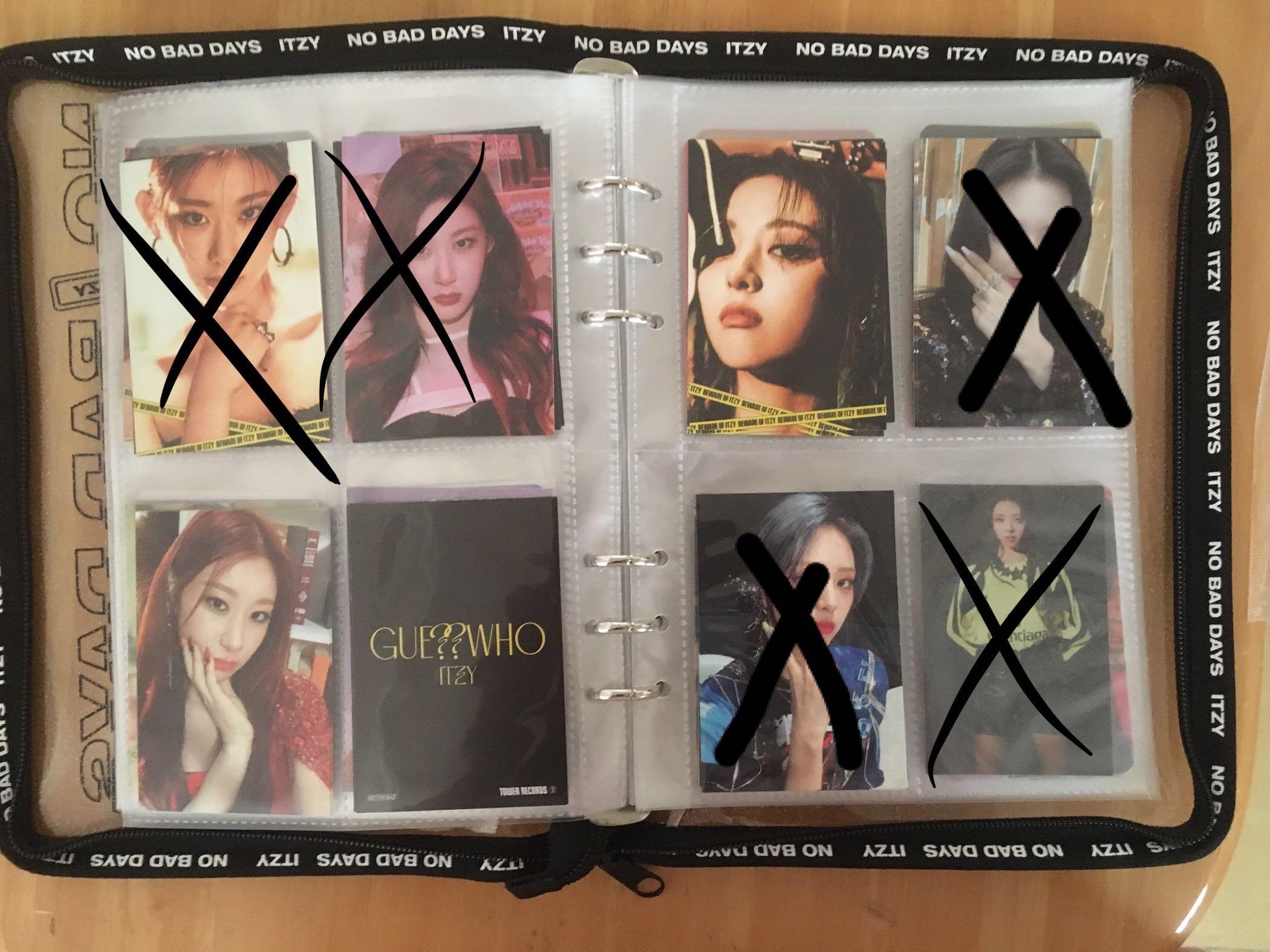 求換！ITZY - Guess Who Tower Records 特典小卡, 興趣及遊戲, 收藏品及紀念品, 明星周邊 - Carousell