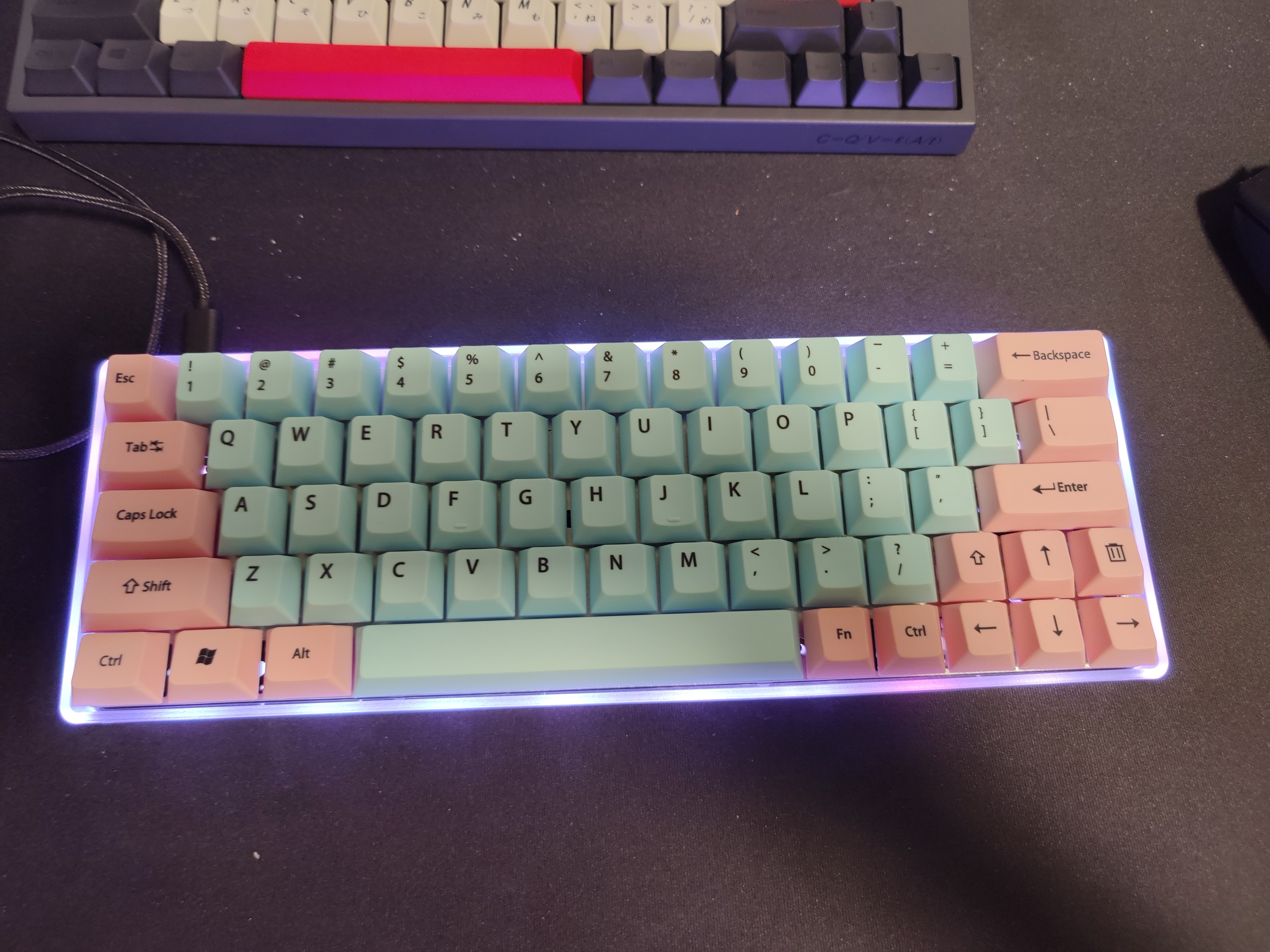 Kbdfans plastic transparent mechanical keyboard, Computers & Tech ...