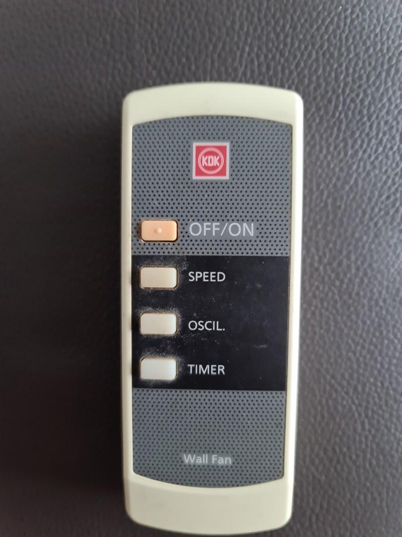 KDK wall fan with remote control, TV & Home Appliances, Electrical ...